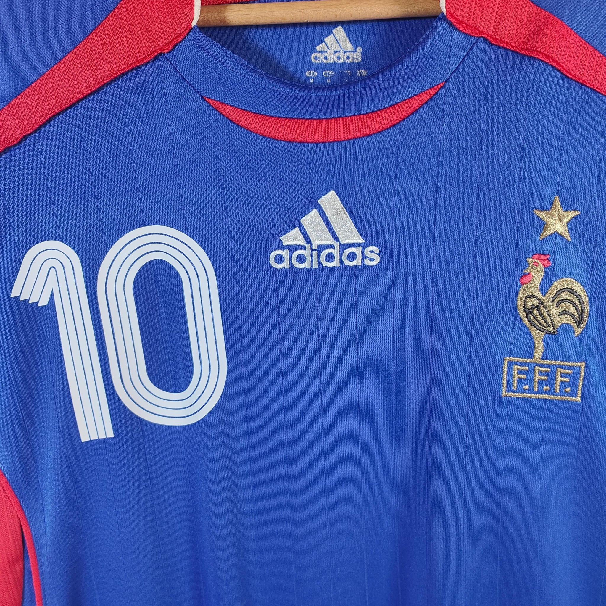 2006-07 France Home Shirt Zidane #10 - 8.5/10 - (M) – 740126 Adidas ...